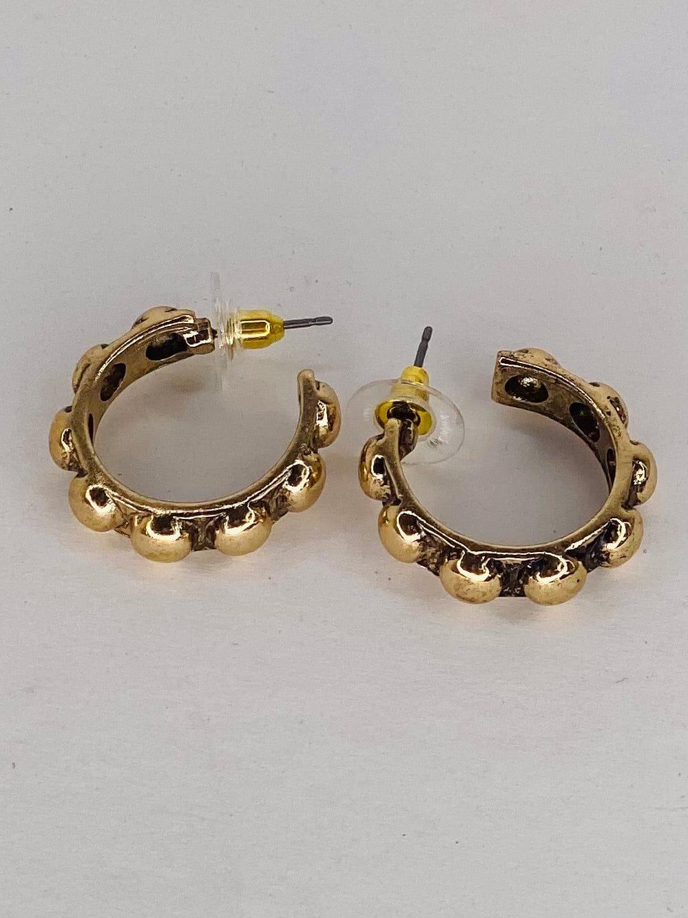 Nubby Hoop Earring Round Goldie – FarmGirl Frosting, LLC