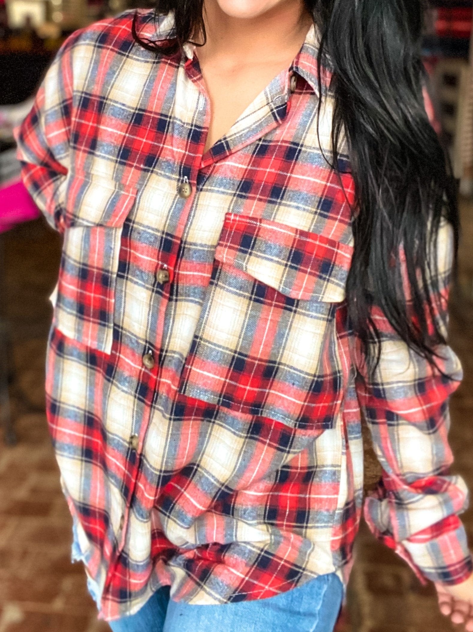 Red, White and Blue Flannel – FarmGirl Frosting, LLC